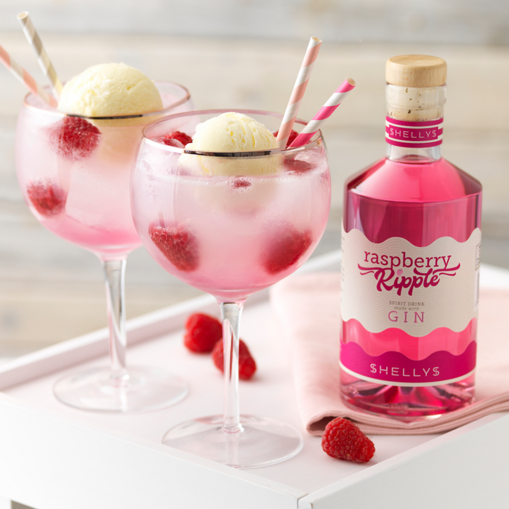 Raspberry Ripple Gin based spirit drink - Shelly's Drinks